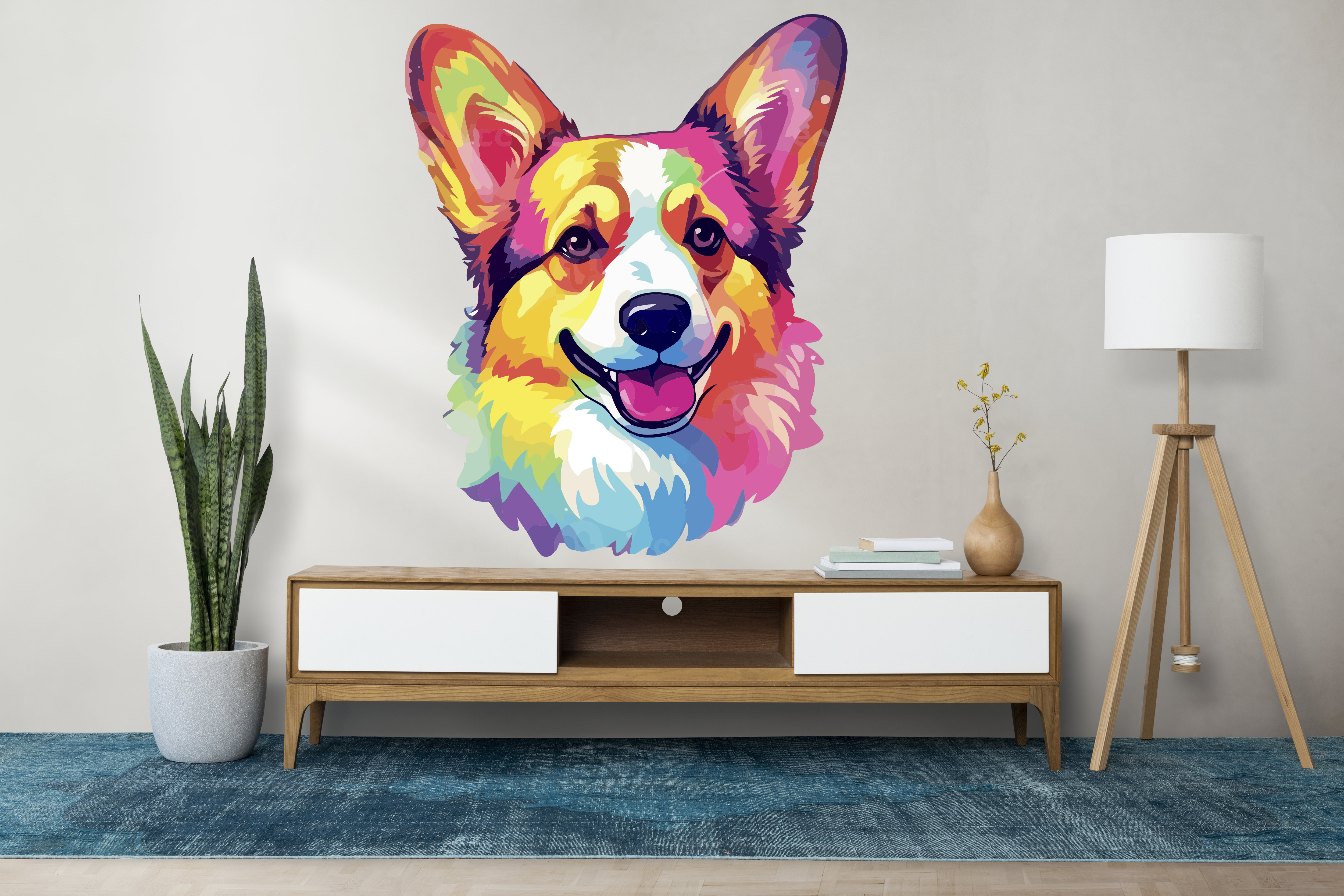 Lark Manor™ Dog Wall Decal Dog Decor Dog Wall Art Decal | Wayfair