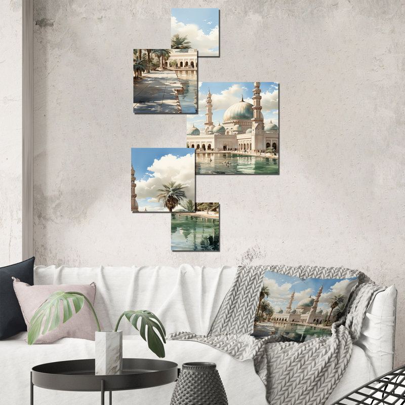 Lark Manor™ Sheikh Zayed Grand Mosque Uae I - Islam Square Wall Art Set ...