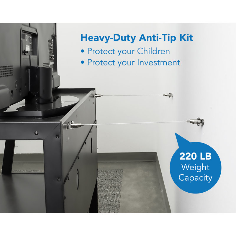 Mount-It! Furniture Anti-Tip Secure Wall Anchor | Steel Child Safety ...