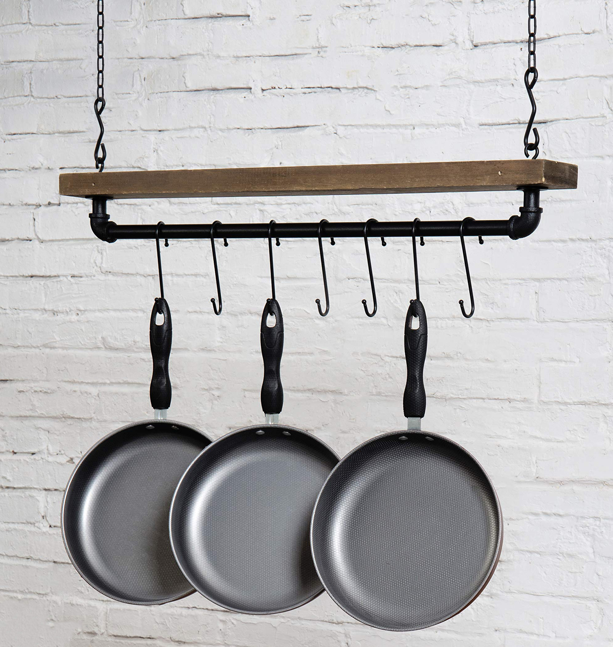 Prep & Savour Rectangle Hanging Pot Rack | Wayfair