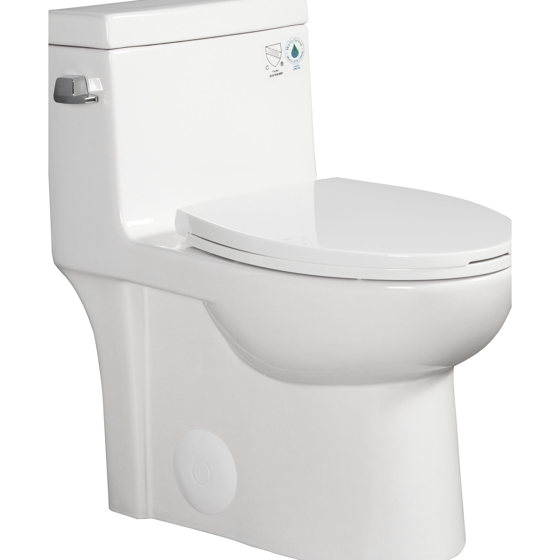 BalmyBoulevard Toilet Tank Lid Only - White Stylish Bathroom Addition ...
