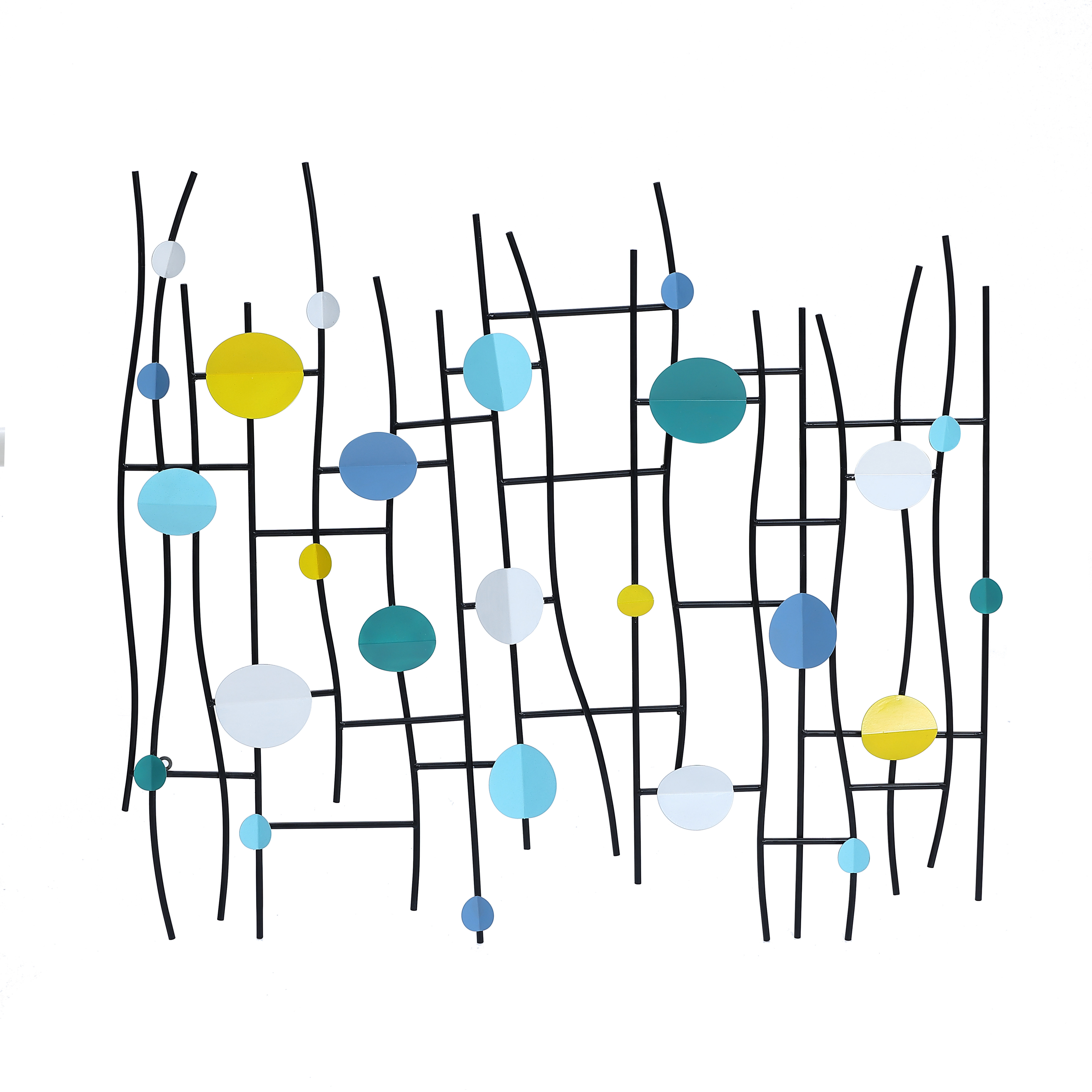 George Oliver Handmade Modern Abstract Metal Wall Decor Accent with ...