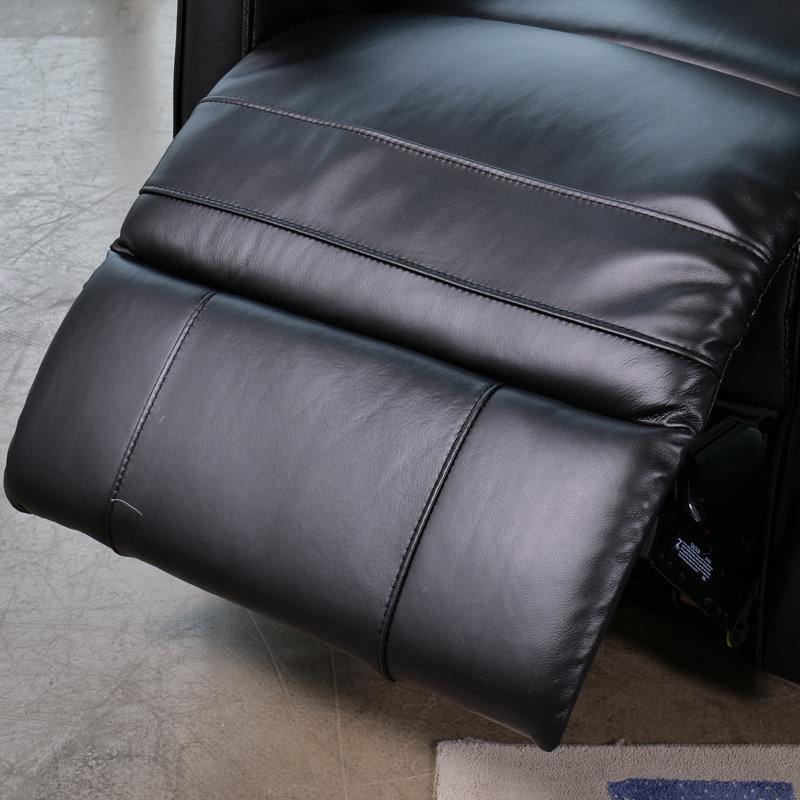 Latitude Run® Power Recline Recliners, Genuine Leather Reclining Chair ...