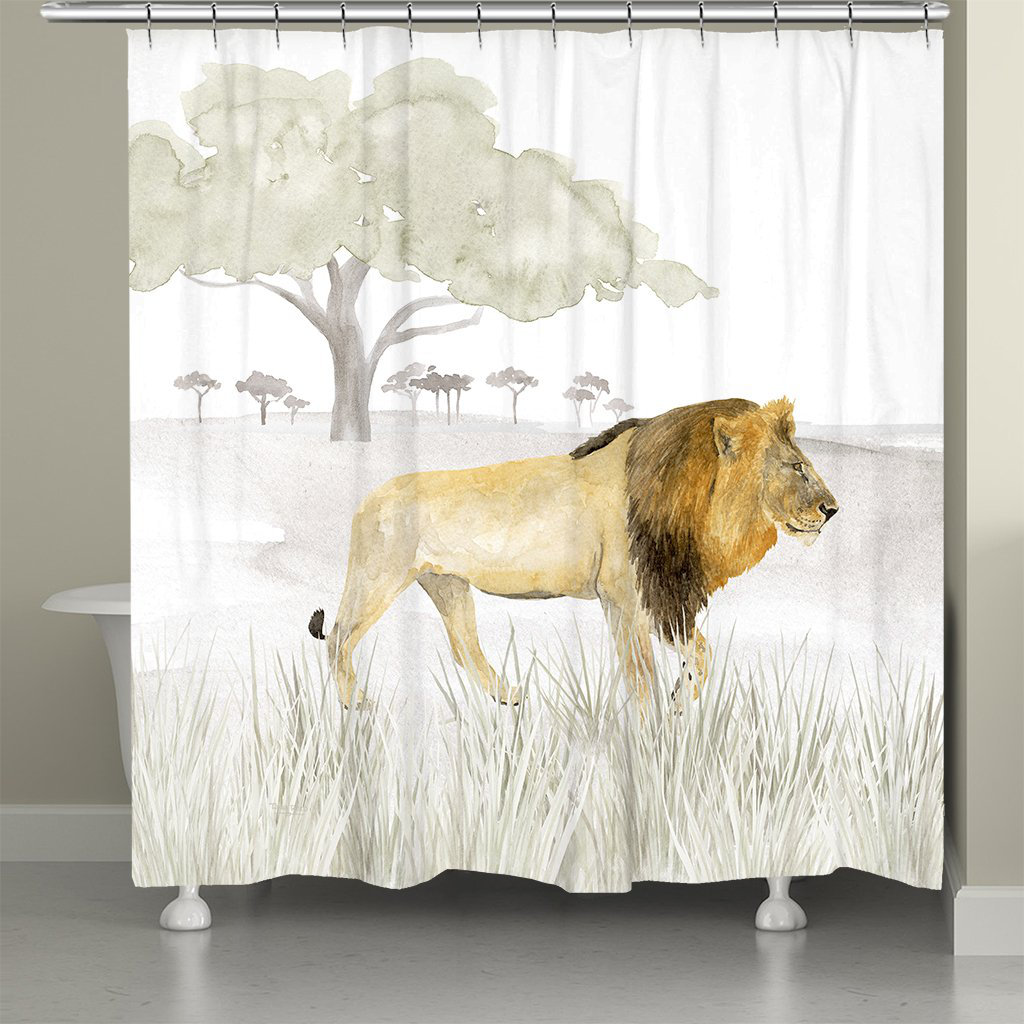 World Menagerie Croglin Abstract Single Shower Curtain | Wayfair