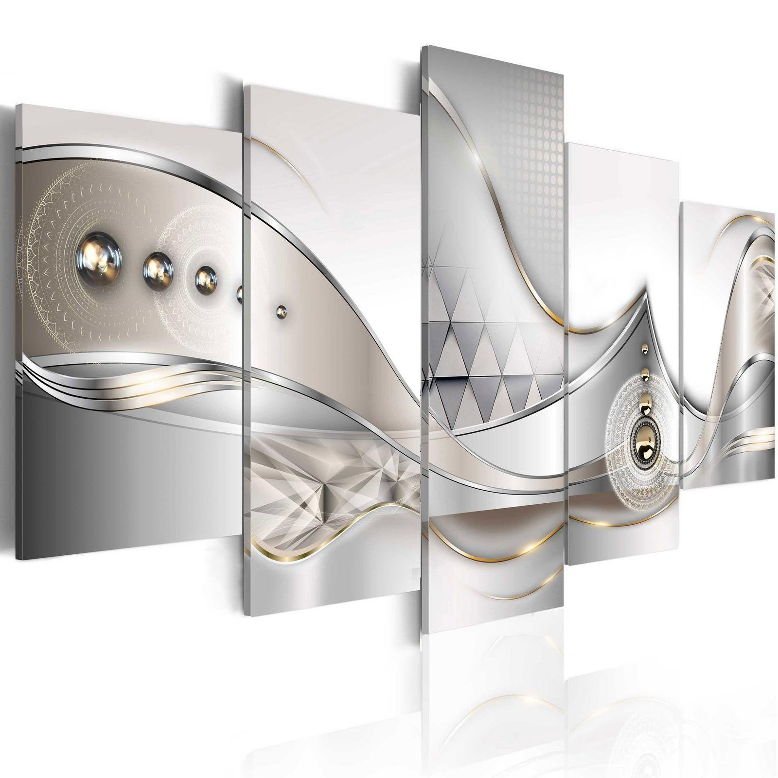 Brayden Studio® Crystalline Depth On Canvas 5 Pieces Print | Wayfair