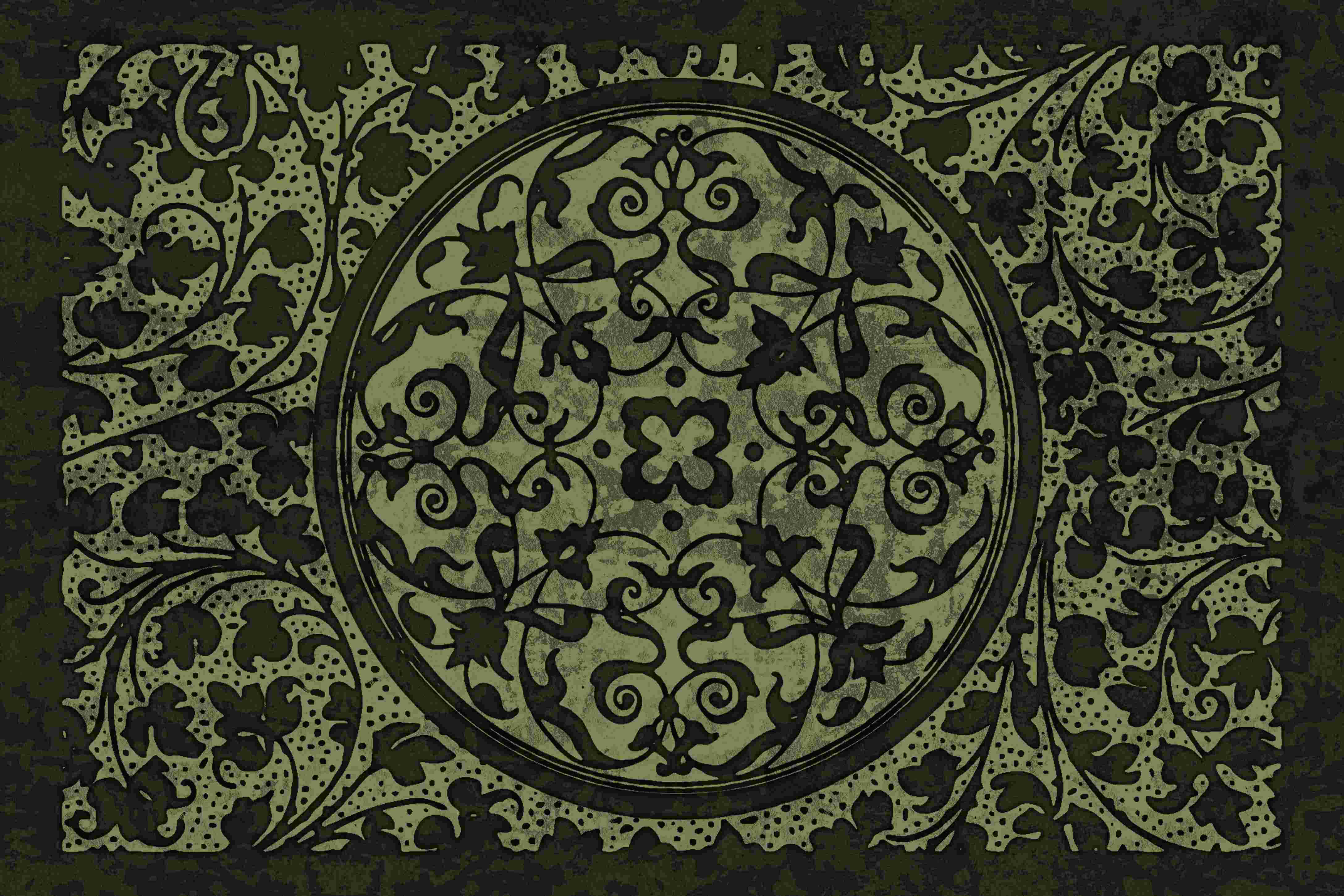 Charlton Home® Ornate Medallion - Picture Frame Graphic Art on Canvas ...