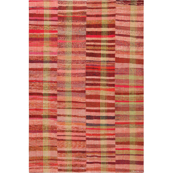 Nazmiyal Collection Eye Catching Modern Turkish Rag Rug | Wayfair