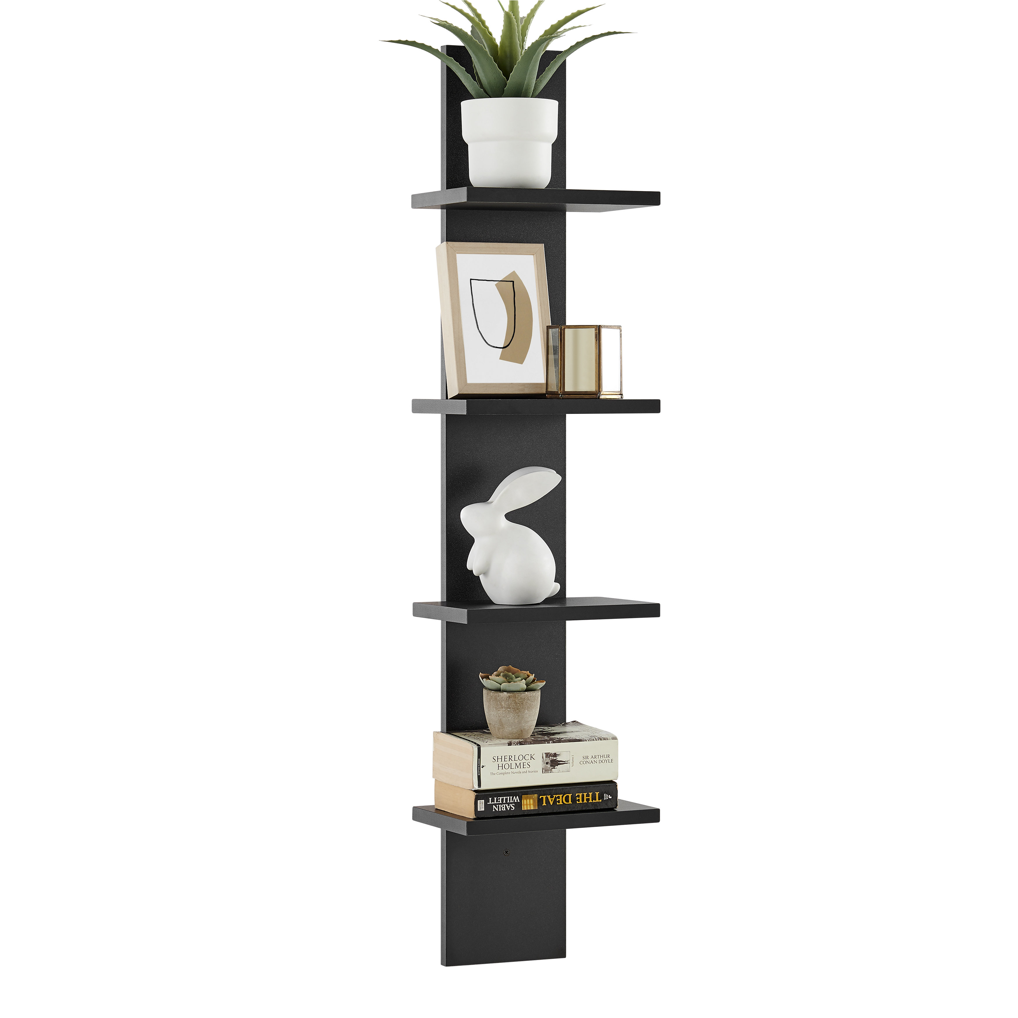 Ebern Designs Arica Decorative 4 Tier Column Wall Shelf & Reviews | Wayfair