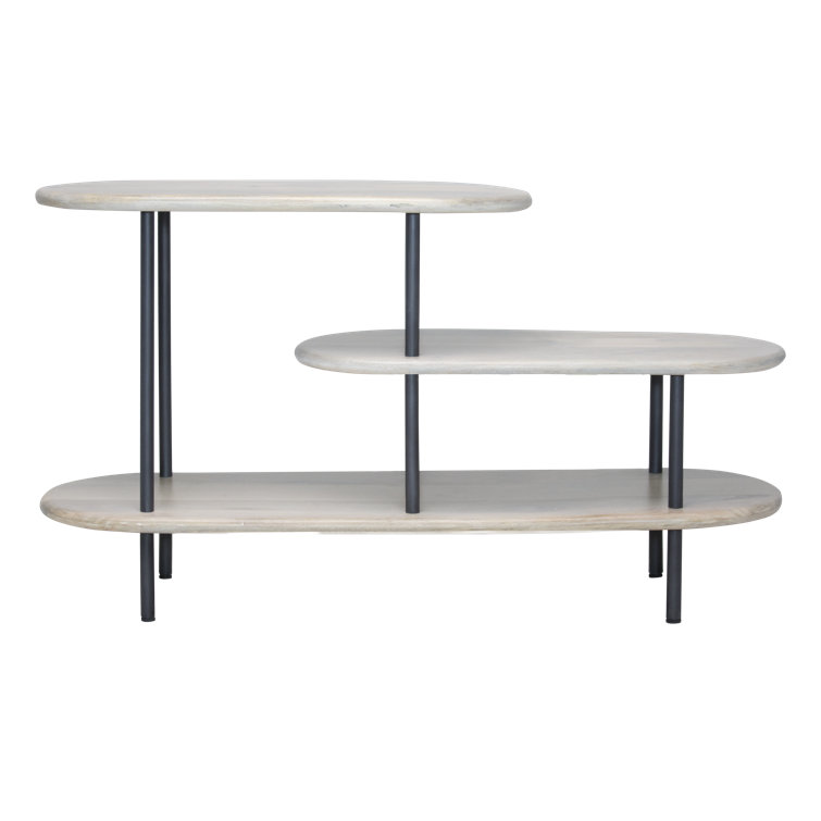 Ebern Designs Tameria 3 Tier Oval Bookshelf | Wayfair