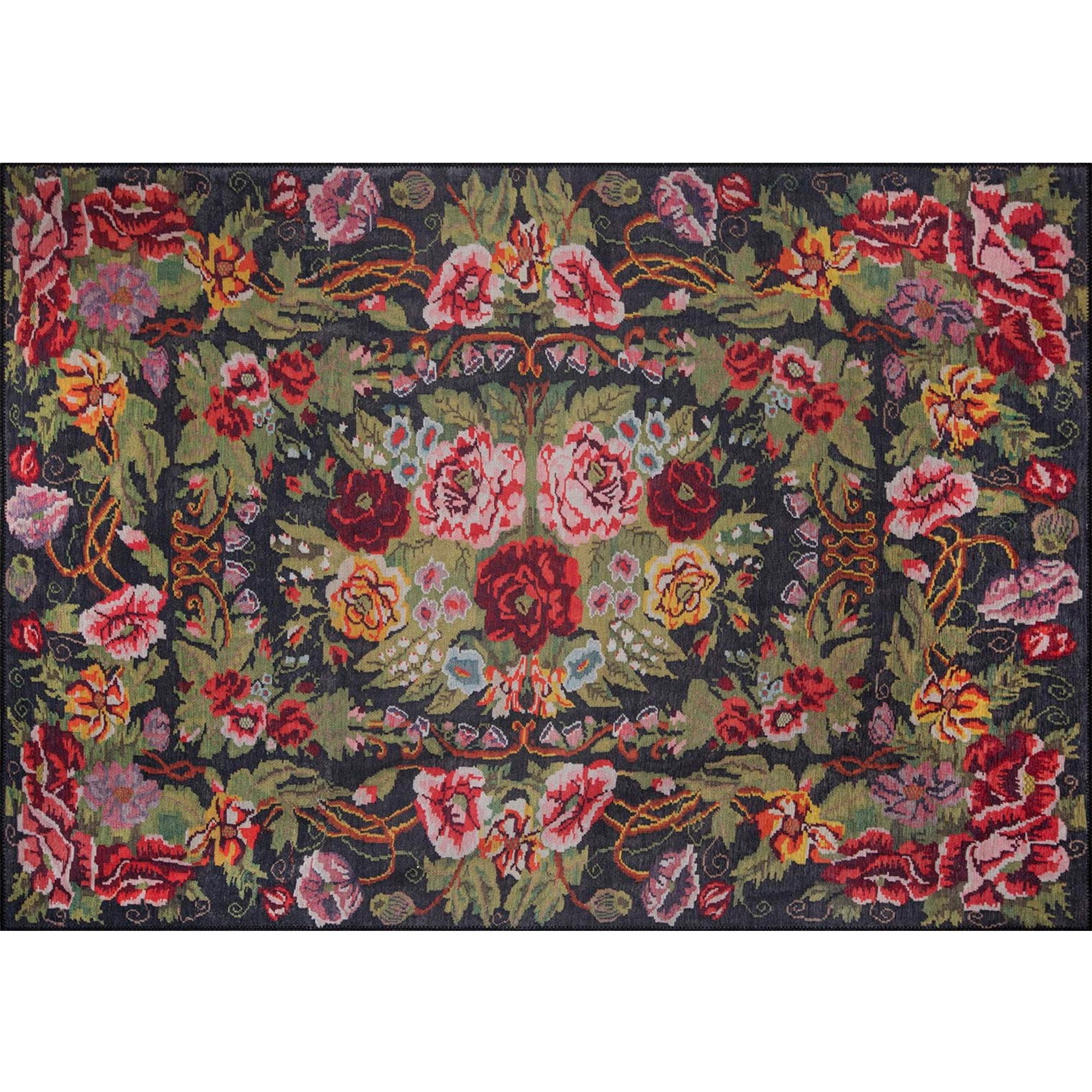 East Urban Home Floral Indoor Rug & Reviews | Wayfair