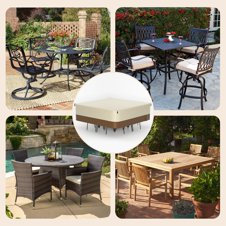 Arlmont & Co. Outdoor Patio Dining Set Cover - Wayfair Canada