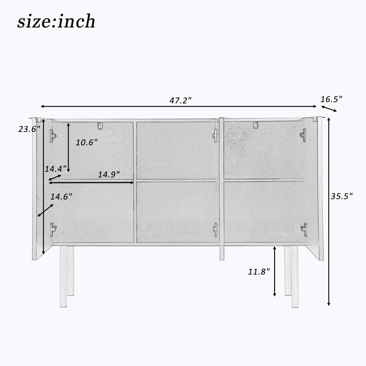 Ivy Bronx Lavaris 47.2'' Console Table | Wayfair