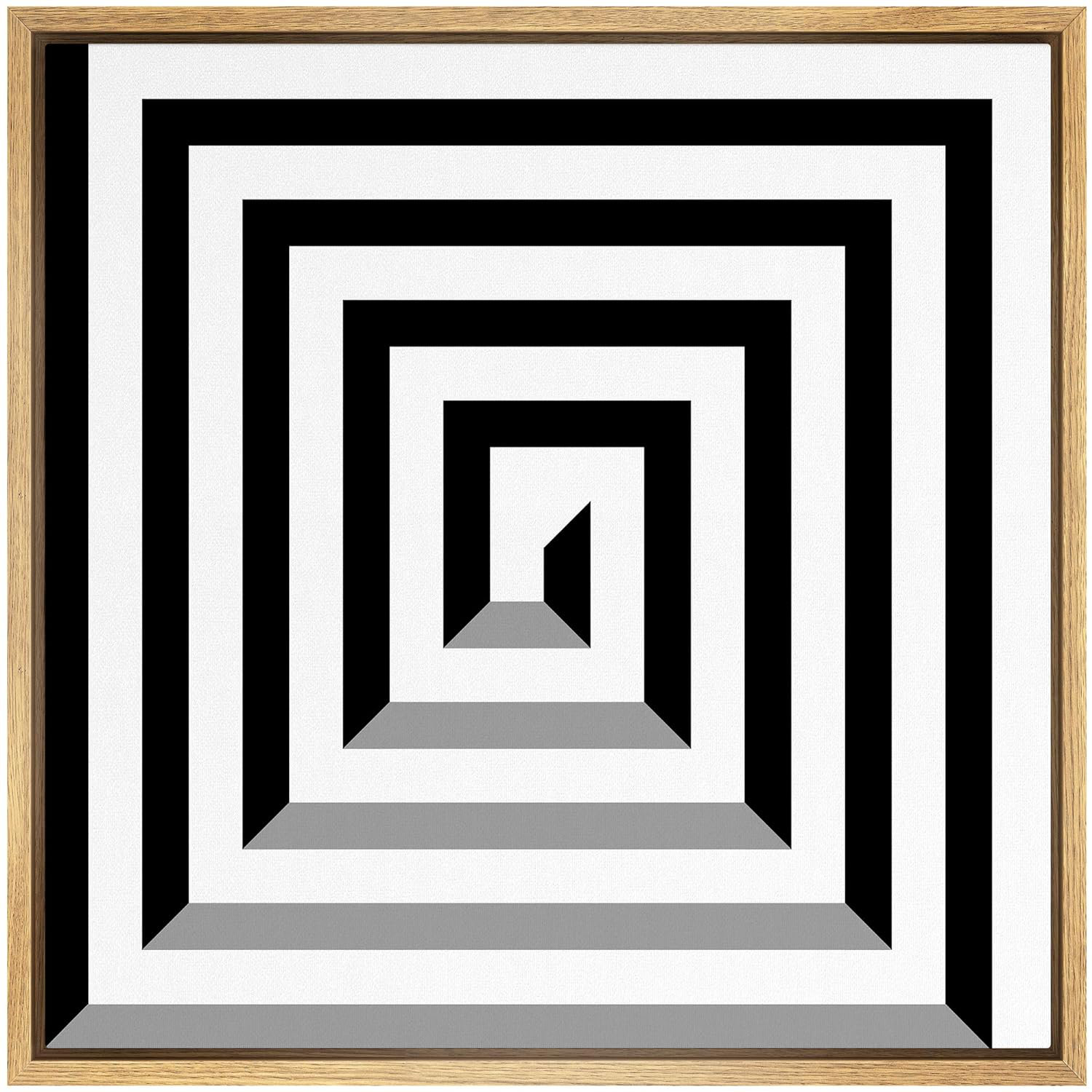 wall26 3D Optical Illusion Twisting Square Maze Abstract Shapes ...