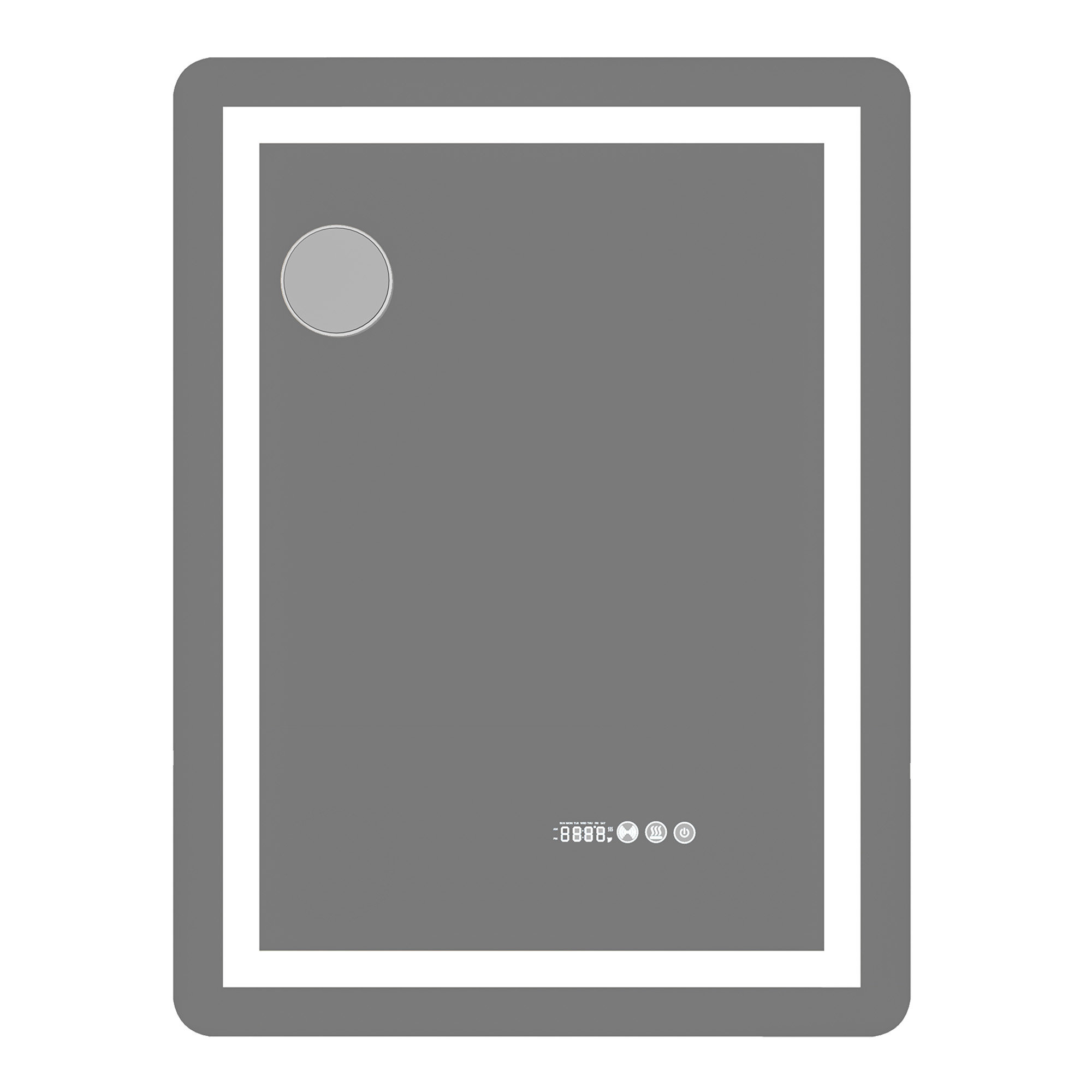 Wrought Studio 24'' x 32'' Smart LED Bathroom Mirror with IR Sensor ...