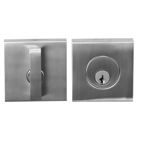Linnea Strong Stainless Steel Trim Single Cylinder Square Deadbolt with ...