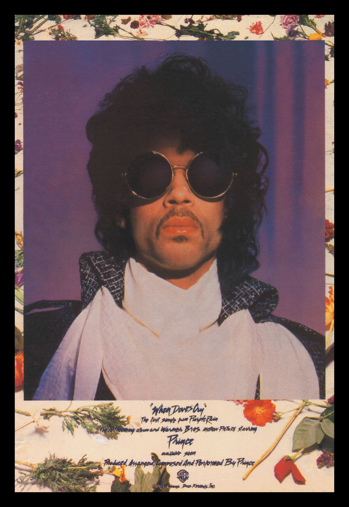 Buy Art For Less Prince When Doves Cry Poster Paper Print Framed On ...