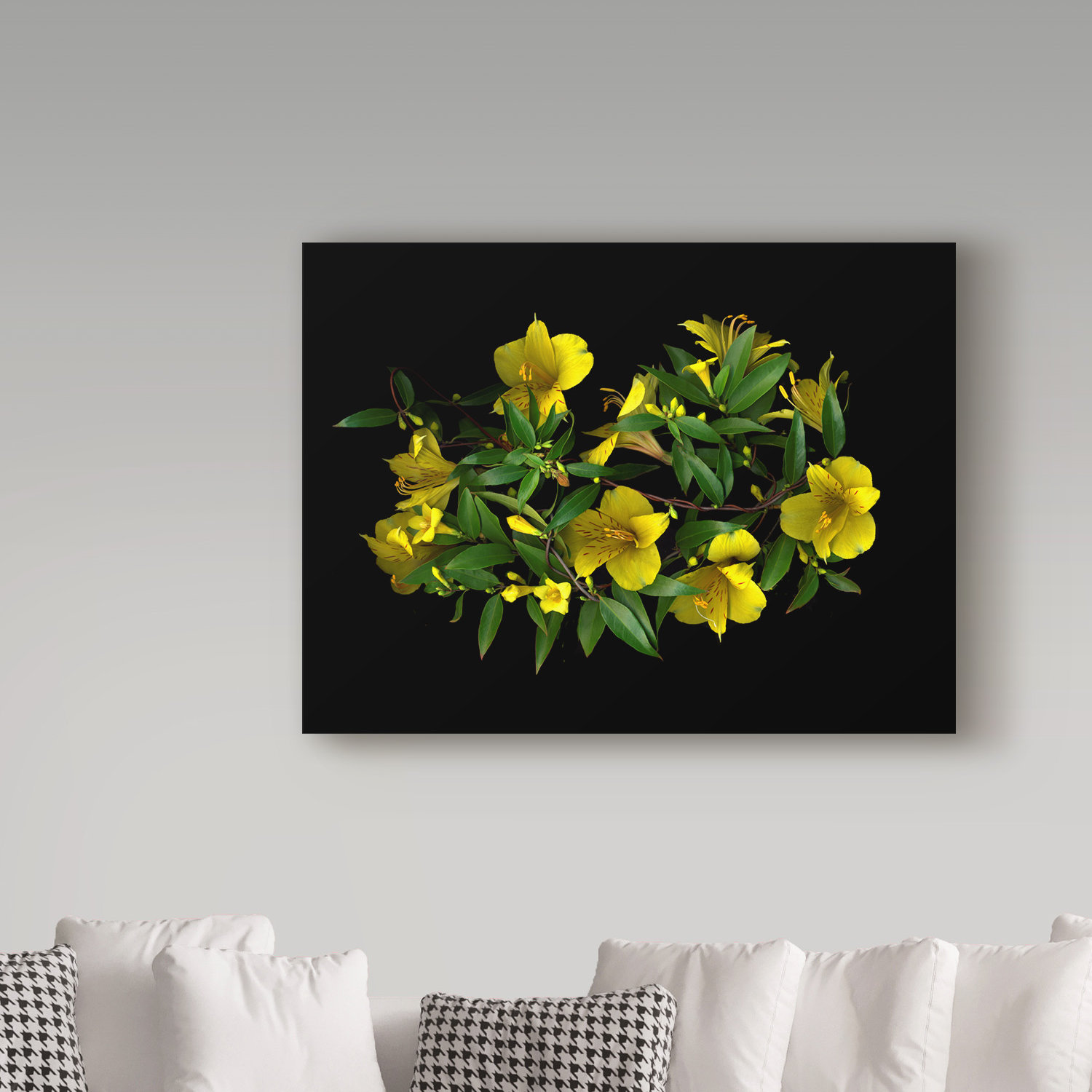 Trademark Fine Art 'Carolina Jasmine and Alstroemeria' Graphic Art ...