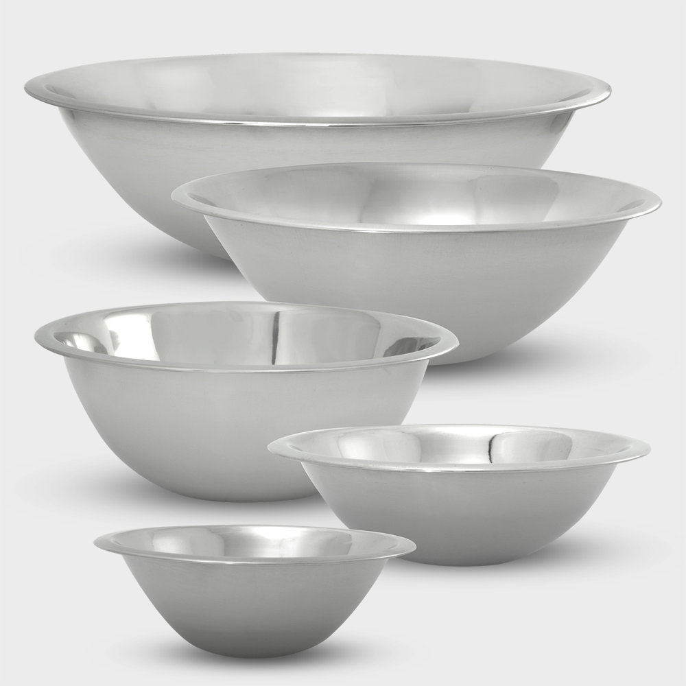 Cook Pro Stainless Steel Nested Mixing Bowl Set & Reviews | Wayfair