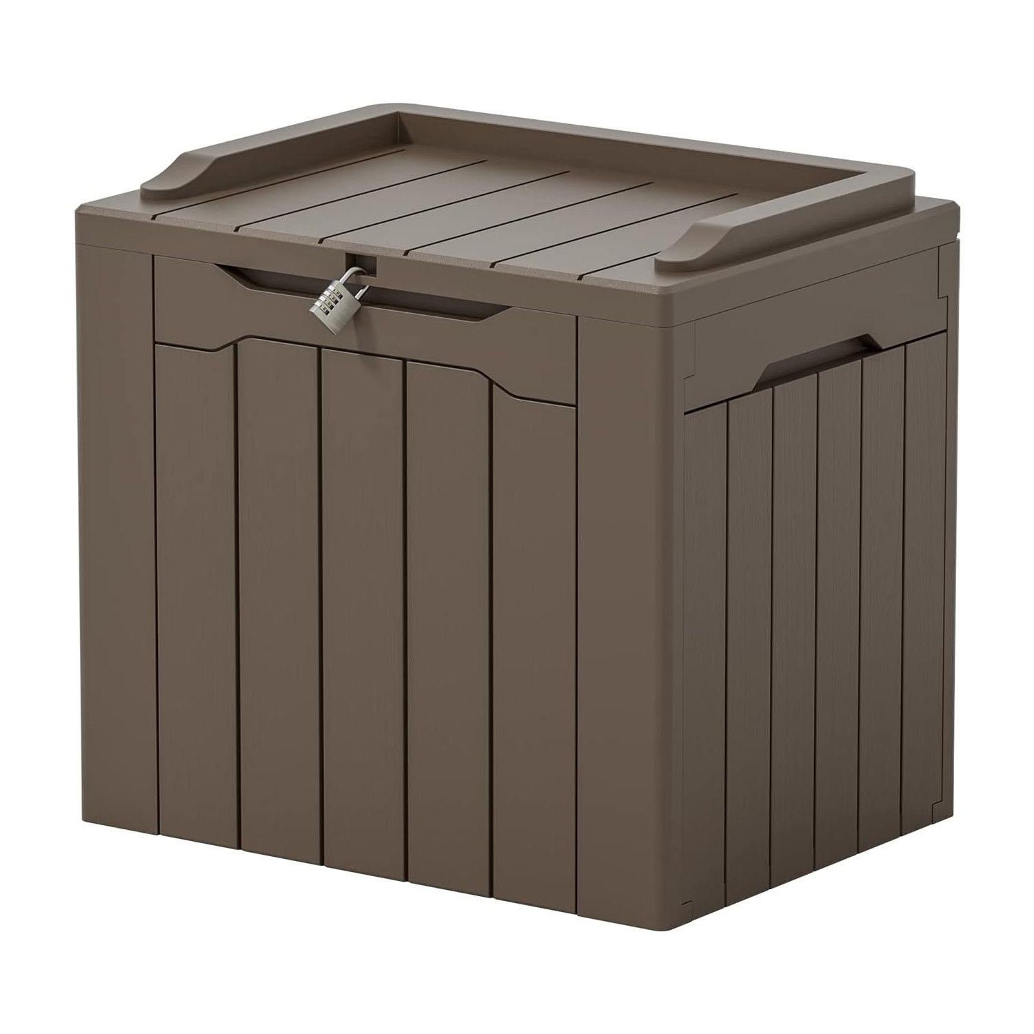 OTOTWER 22'' W 28 Gallons Water Resistant Resin Lockable Deck Box | Wayfair