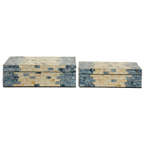 Blue Decorative Boxes You'll Love | Wayfair