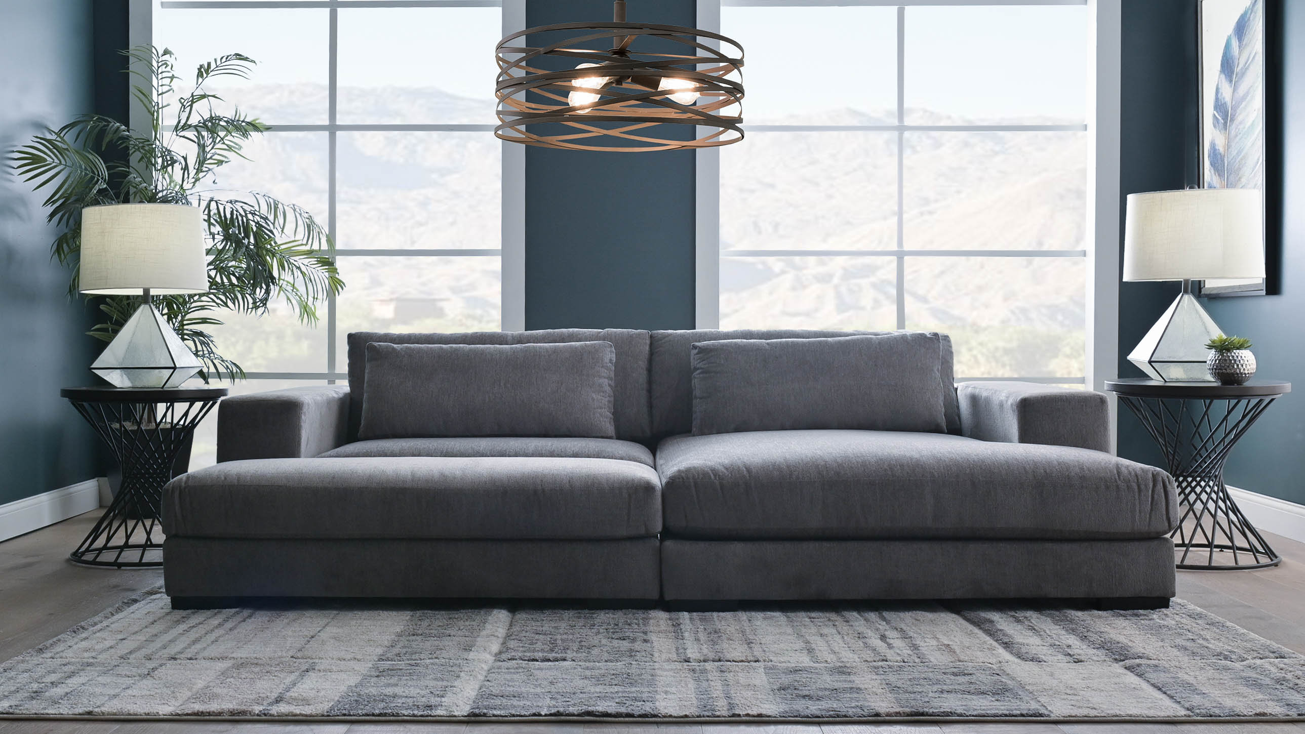 Home by Sean & Catherine Lowe Clayton 3 - Piece Upholstered Sectional ...