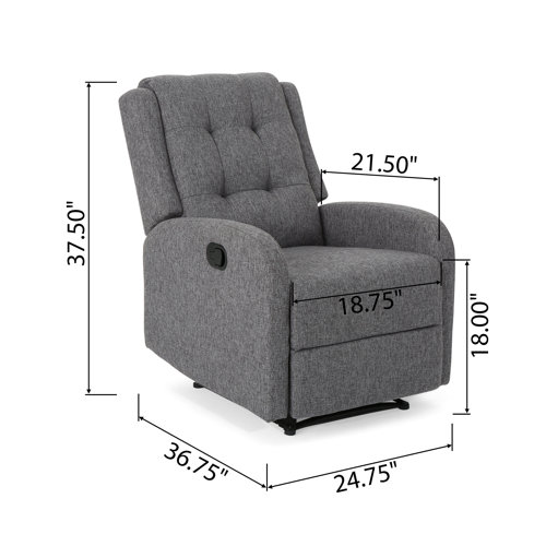 Winston Porter Sydenham Upholstered Recliner & Reviews | Wayfair