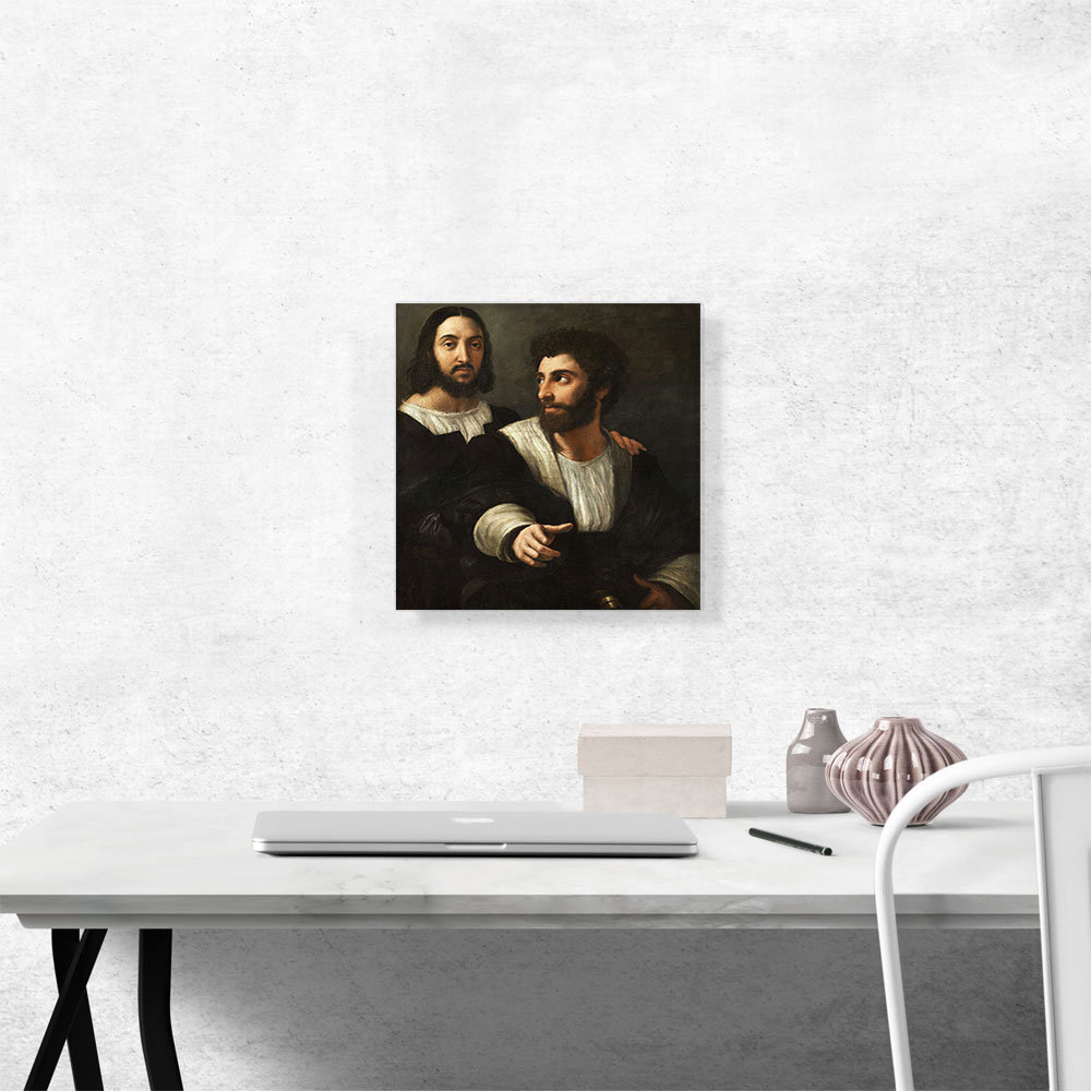 ARTCANVAS Self-Portrait with a Friend 1506 by Raphael - Wrapped Canvas ...