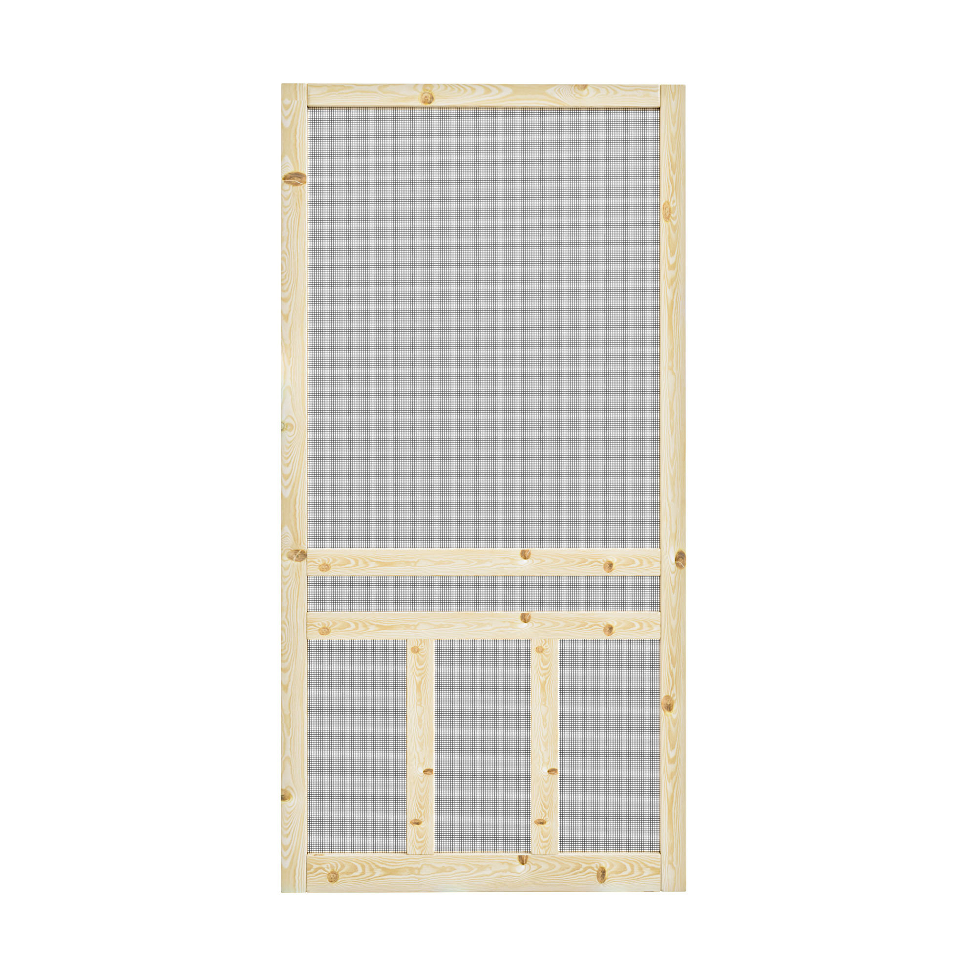 HOZONE Screen 3 Bar 80-In Height White Primed Screen Door Slab Only ...