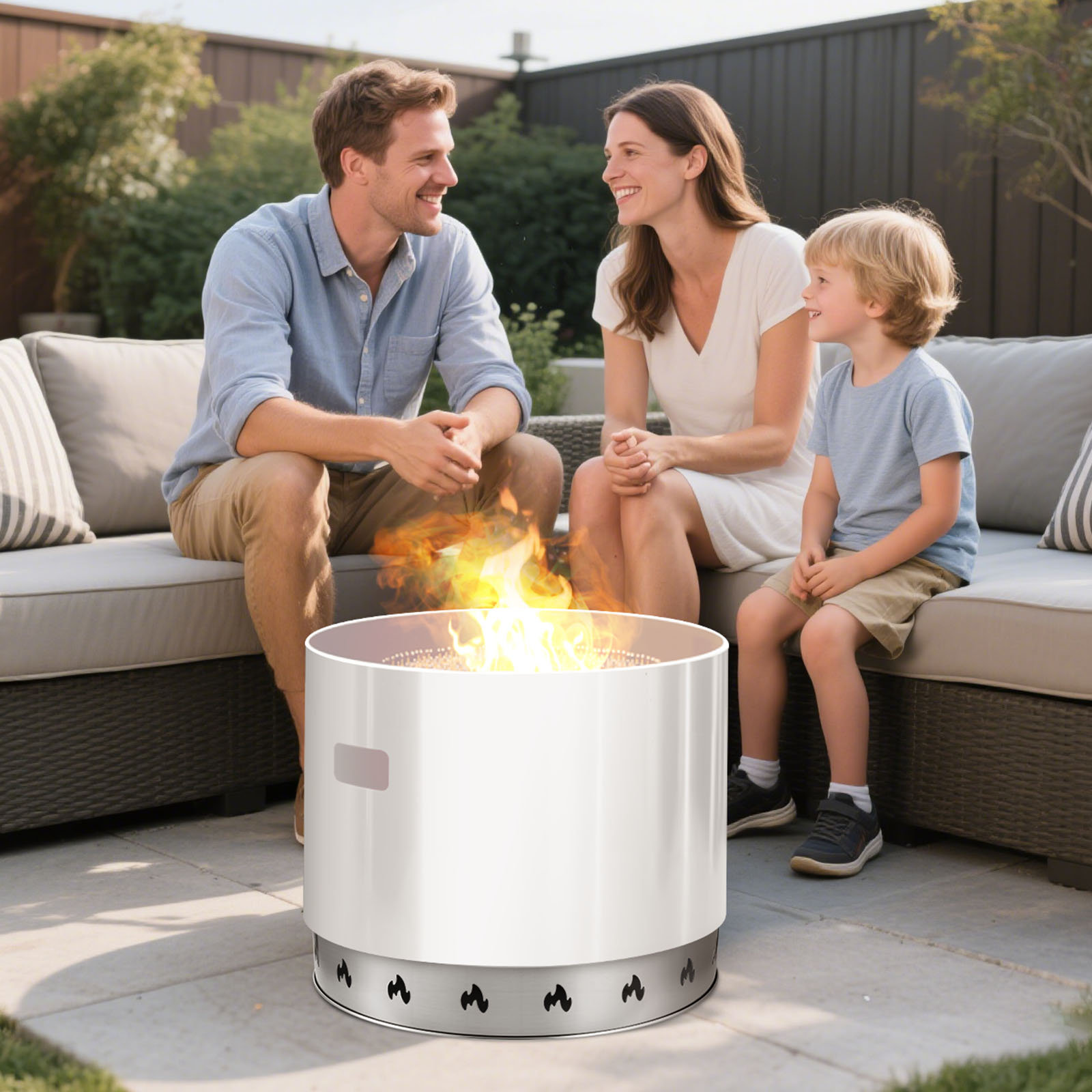 Wrought Studio™ Fire Pit Stand for Solo Stove Bonfire 27 Inch Smokeless ...