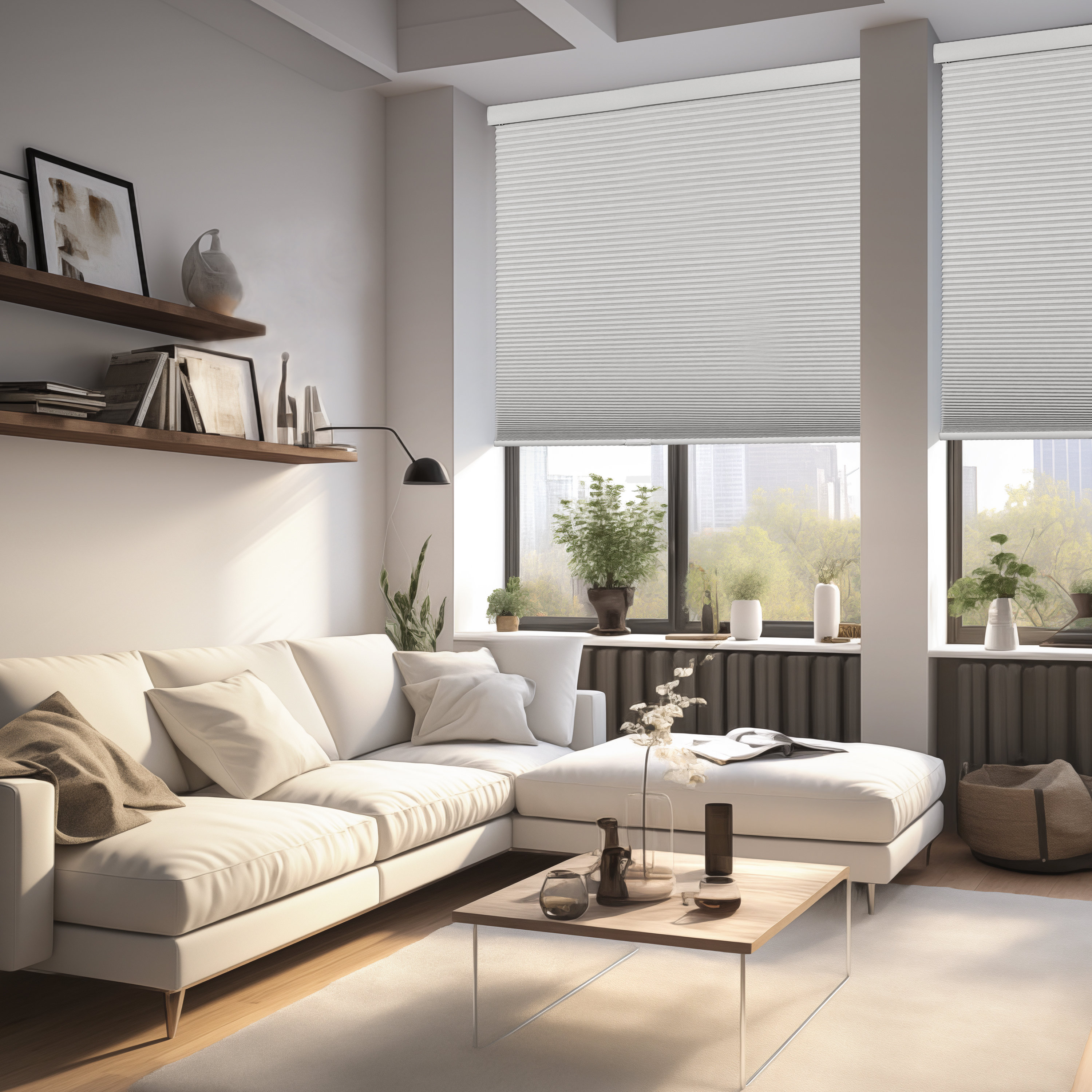 Symple Stuff No Drill No Tools Cellular Shades Color Matched Cordless ...