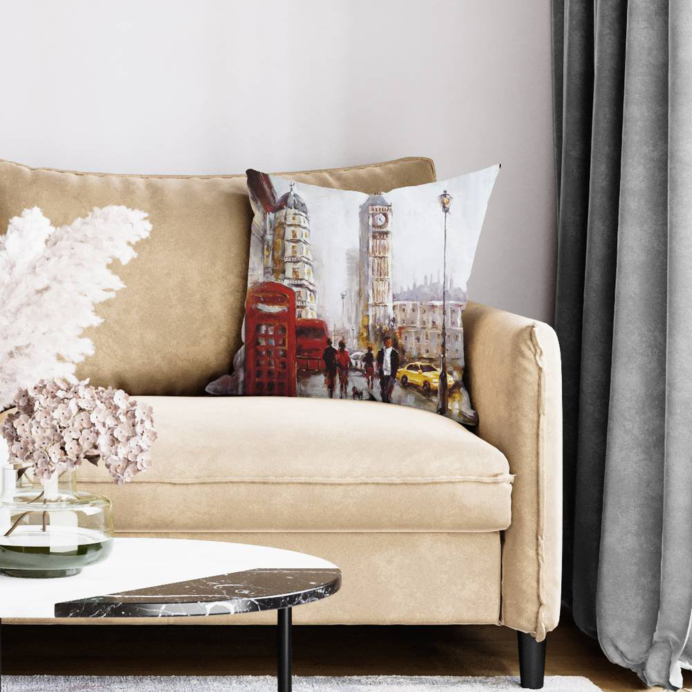Begin Edition International Inc. The Big Ben at London Square Pillow ...