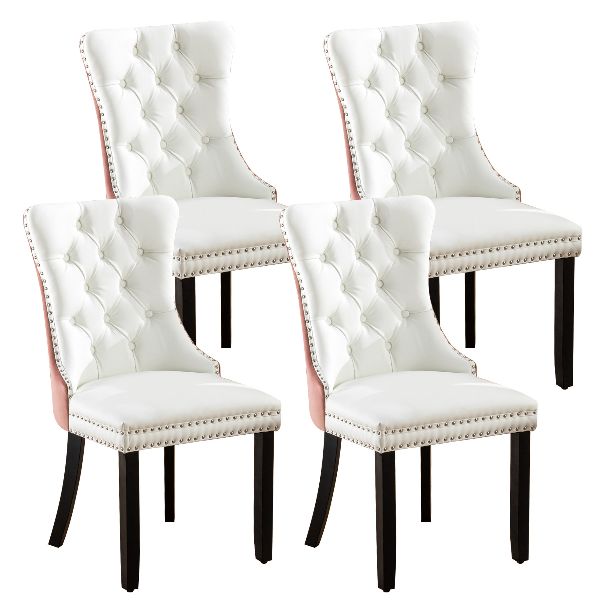 Rosdorf Park Kilee Tufted Velvet Accent Dining Chairs | Wayfair