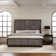 Hokku Designs Devdhari Tufted Upholstered Platform Bed in Smoked ...