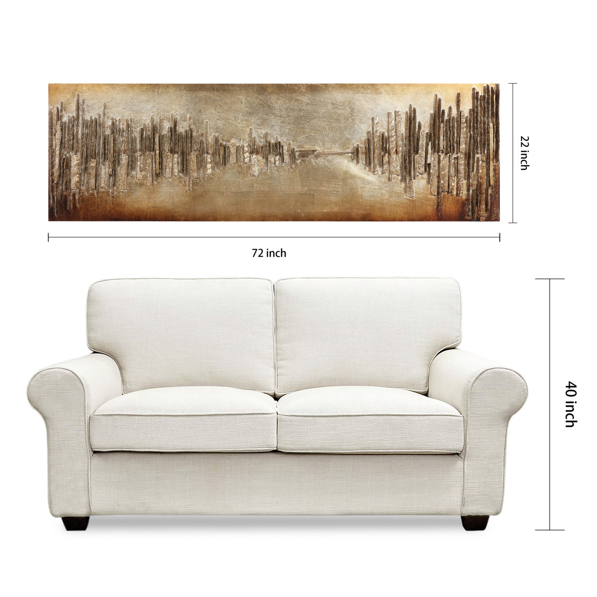 Foundry Select "Passages" Handed Painted Rugged Wooden Wall Art ...