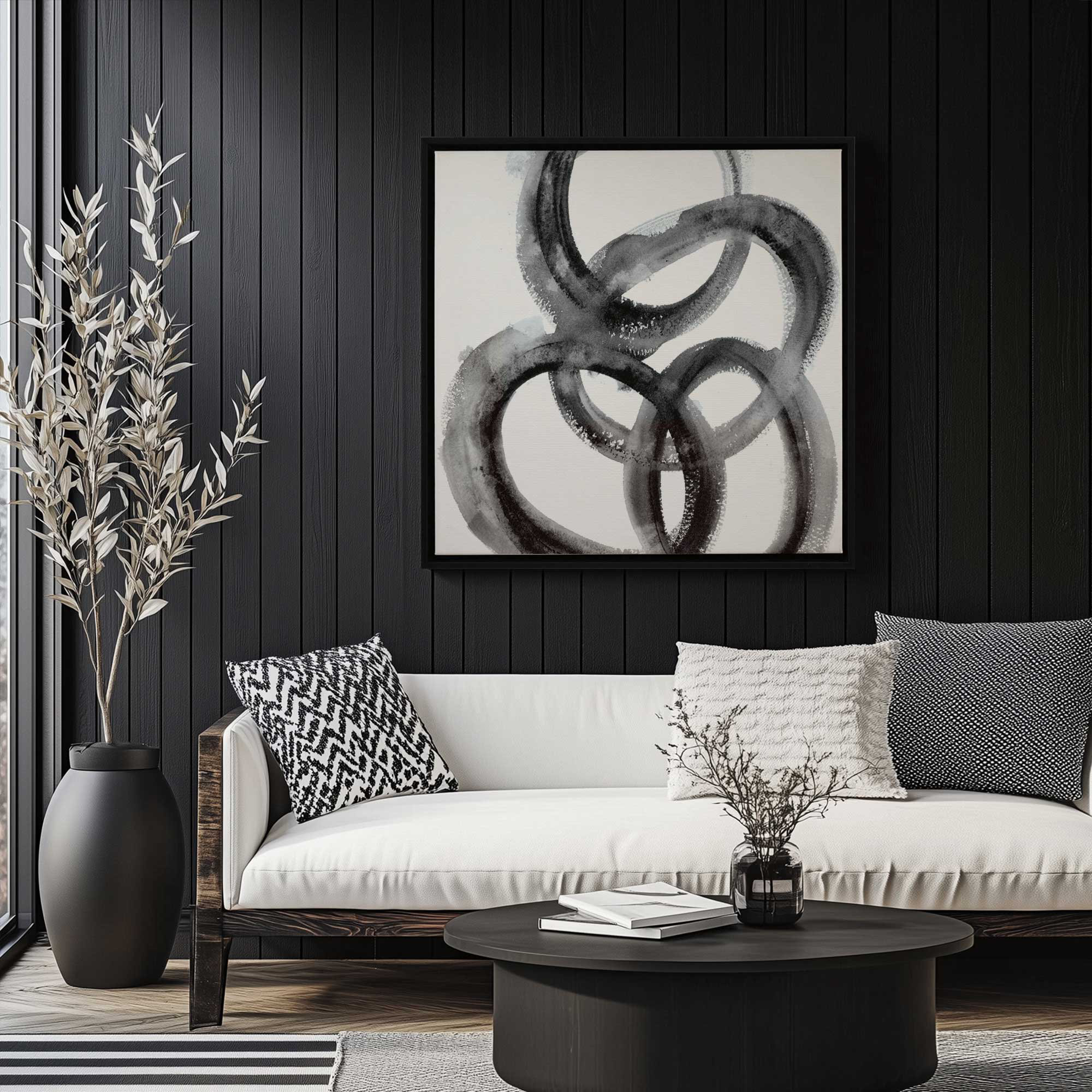 Wrought Studio™ Interwoven Paths Canvas Print in a Frame | Wayfair