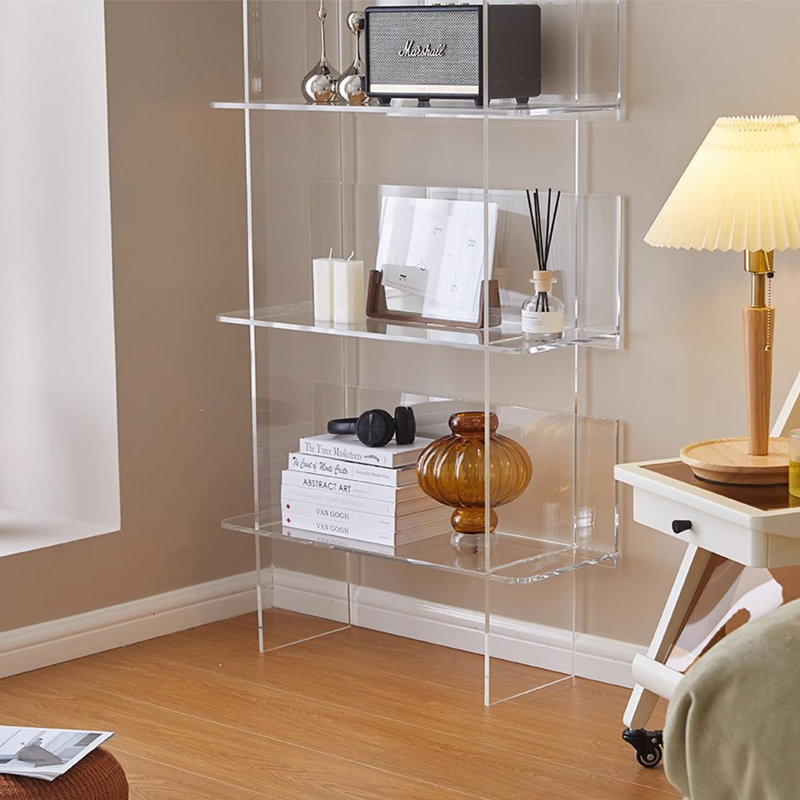 Liu's ink furniture Acrylic creative transparent open bookcase | Wayfair