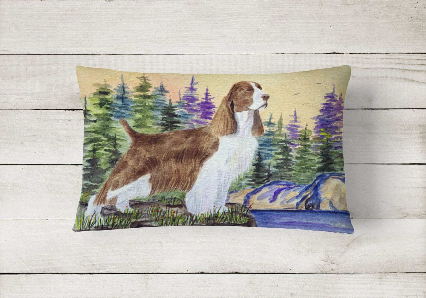 Caroline's Treasures Rectangular Springer Spaniel Indoor/Outdoor Throw ...