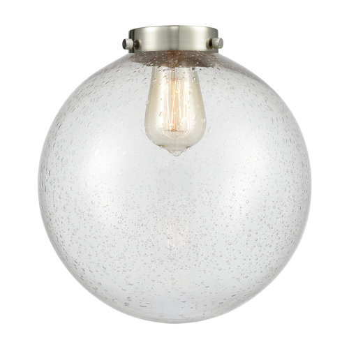 Beachcrest Home Lorri Glass Sphere Pendant Shade in Seedy Glass | Wayfair