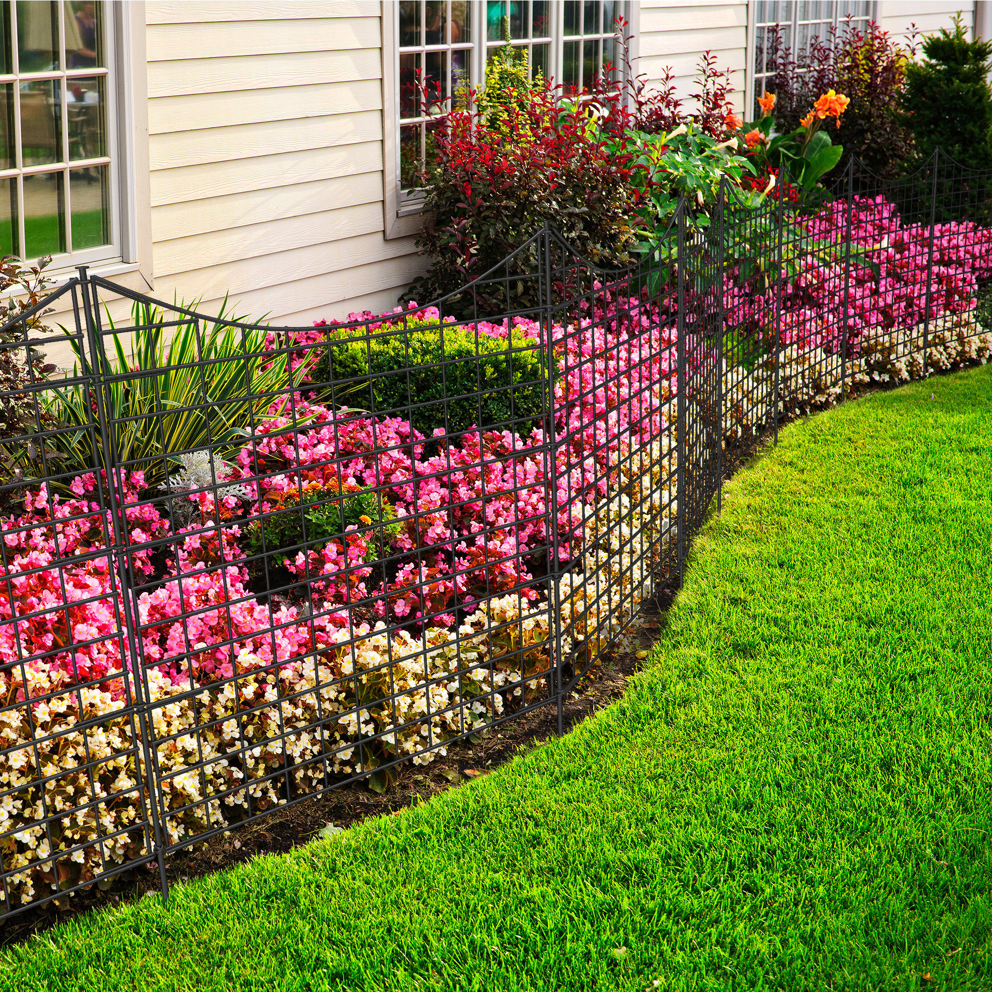 YITAHOME 3 ft. H x 3 ft. W Steel Fence Panel & Reviews - Wayfair Canada