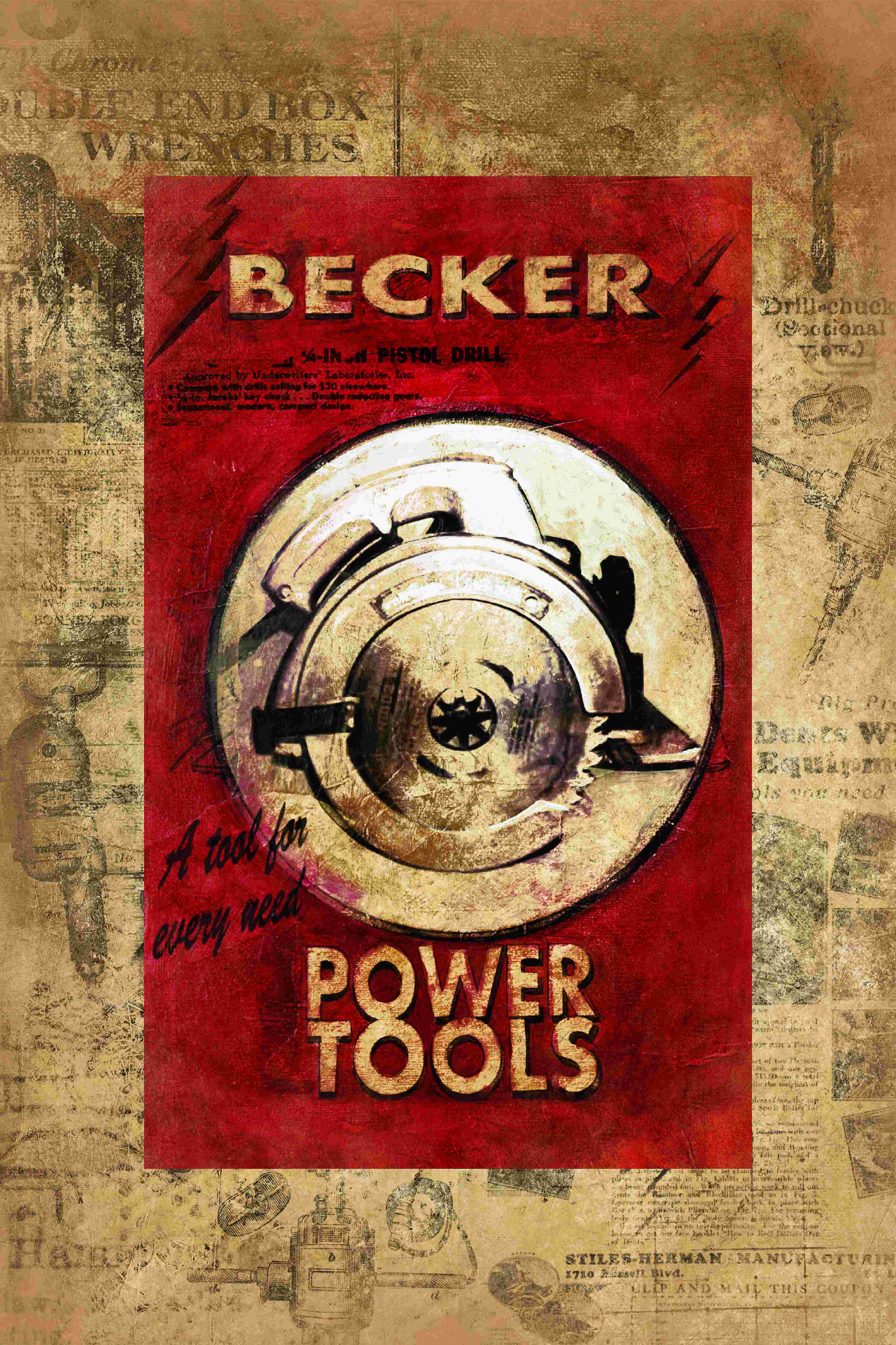 Trinx Becker Power Tools - Wrapped Canvas Print | Wayfair