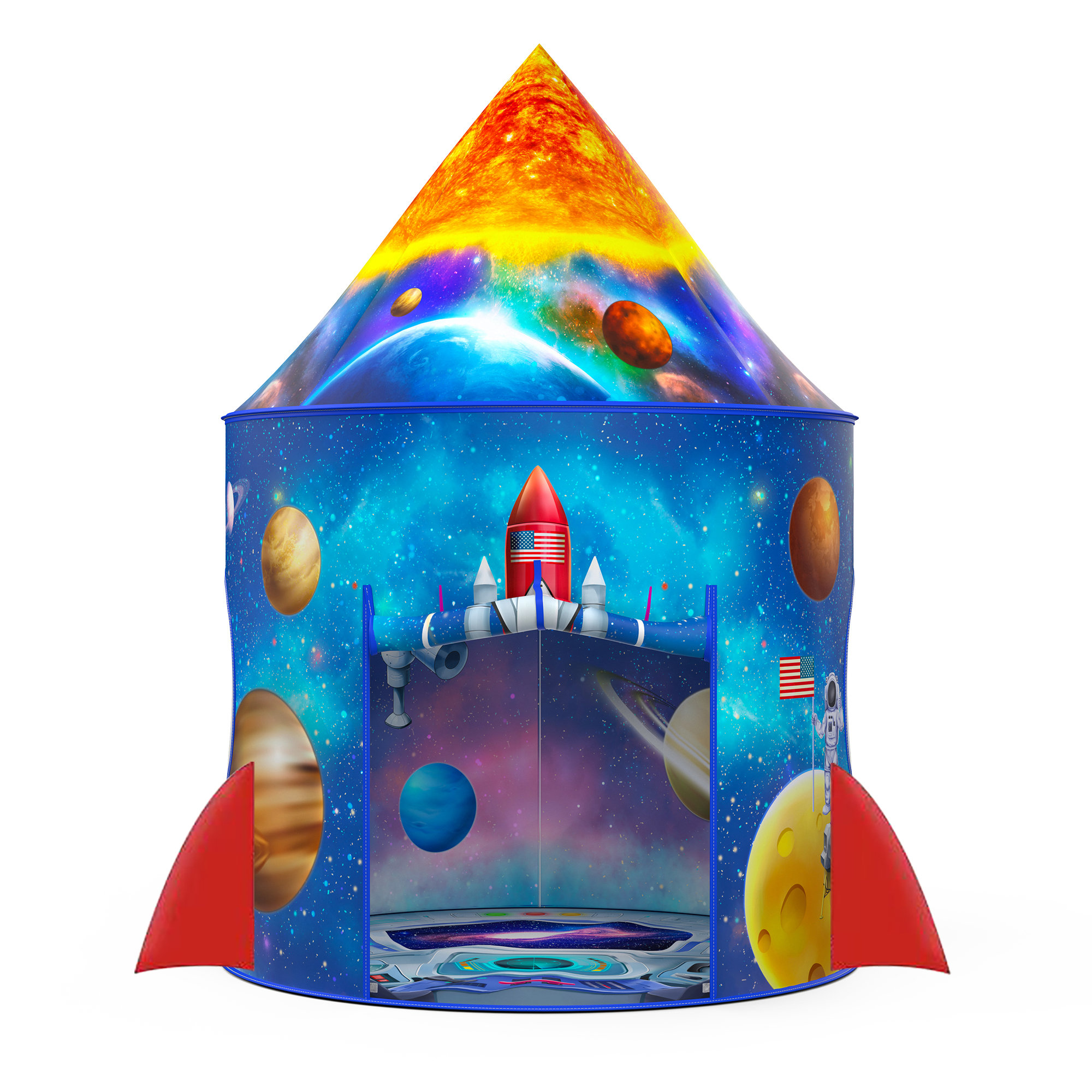 SISTICKER 39" x 39" Indoor/Outdoor Use Polyester Pop-Up Play Tent with ...