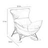 ChairVogue Light Luxury Style Eggshell Leisure Rocking Chair Rocking ...