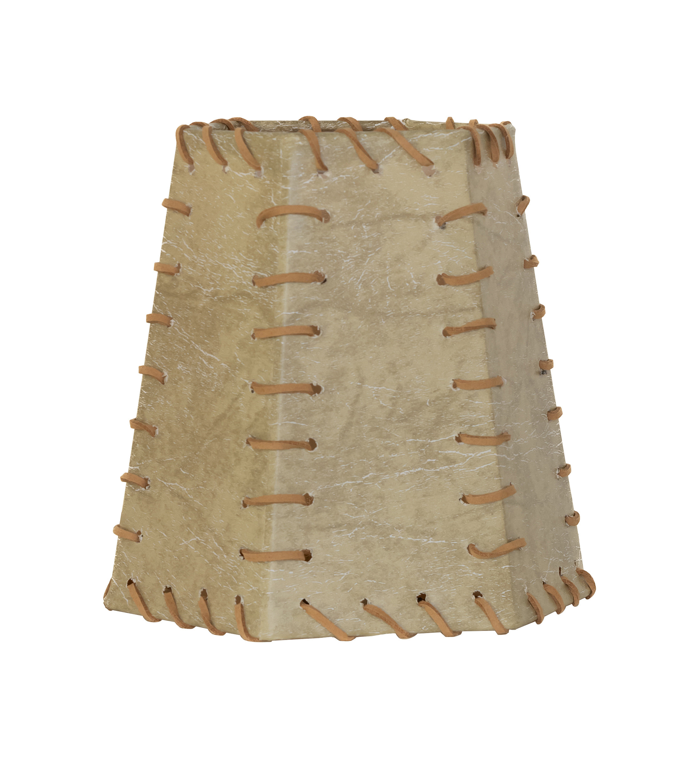 Union Rustic 7" Wide Faux Leather & Rawhide Hexagon Shade - Wayfair Canada