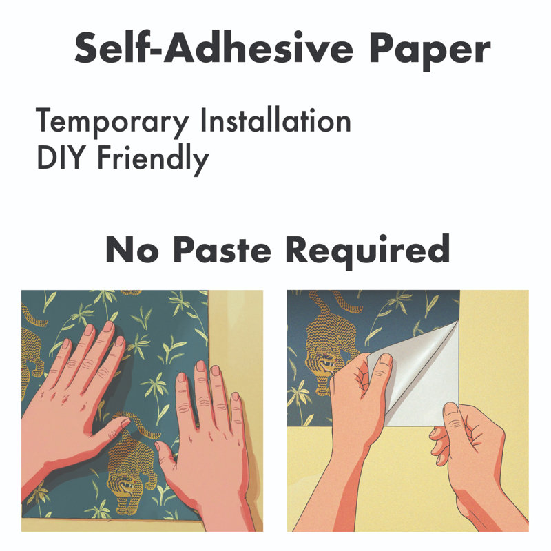 Mitchell Black Island Weave Peel and Stick Wallpaper Roll | Wayfair