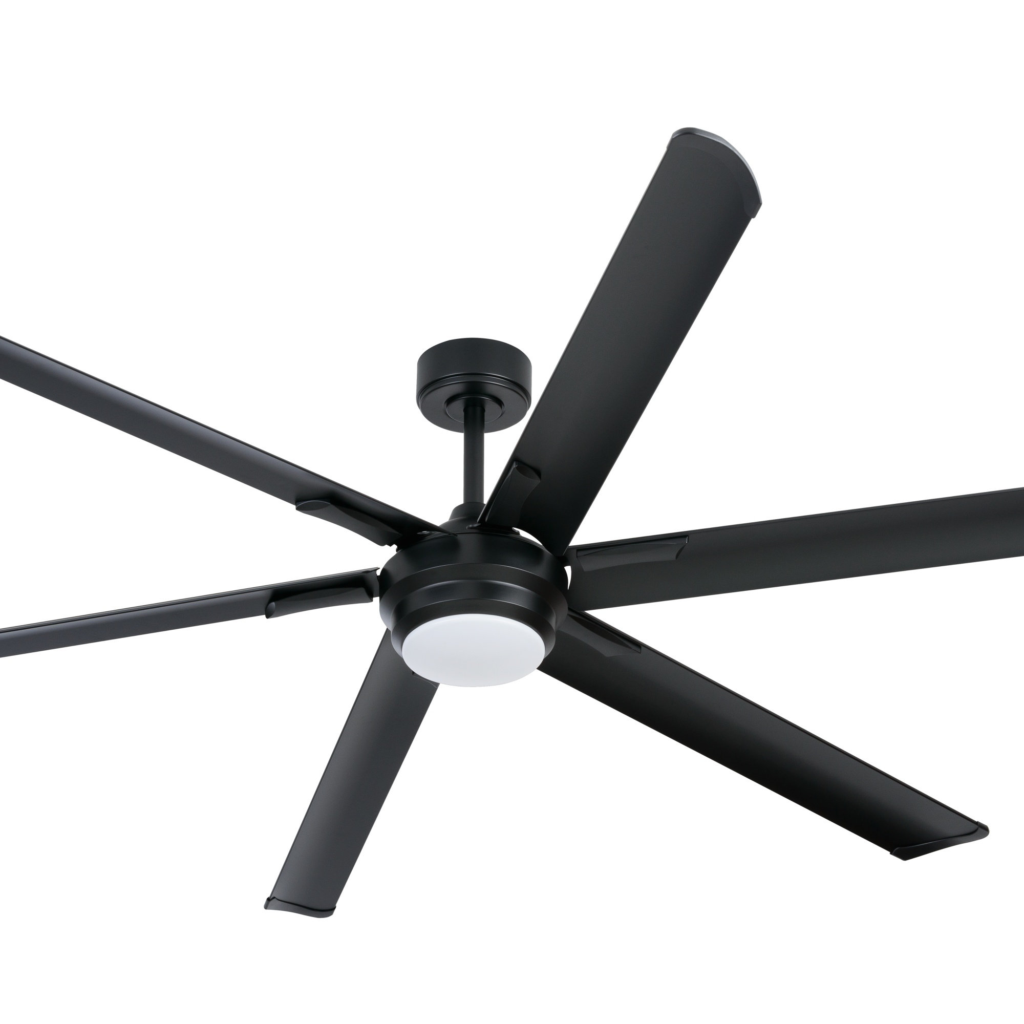 Ivy Bronx 78" Matte Black 6-Blade Ceiling Fan with LED Light Kit and ...