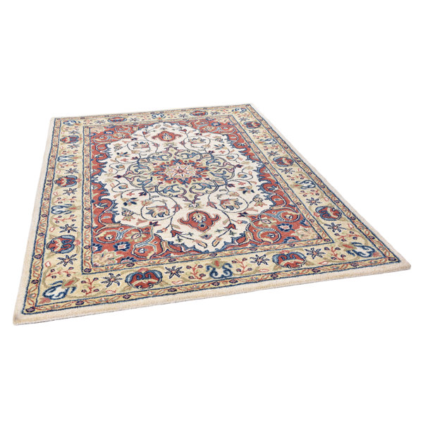 Theko Oriental Hand Woven Hand Tufted Area Rug | Wayfair.co.uk