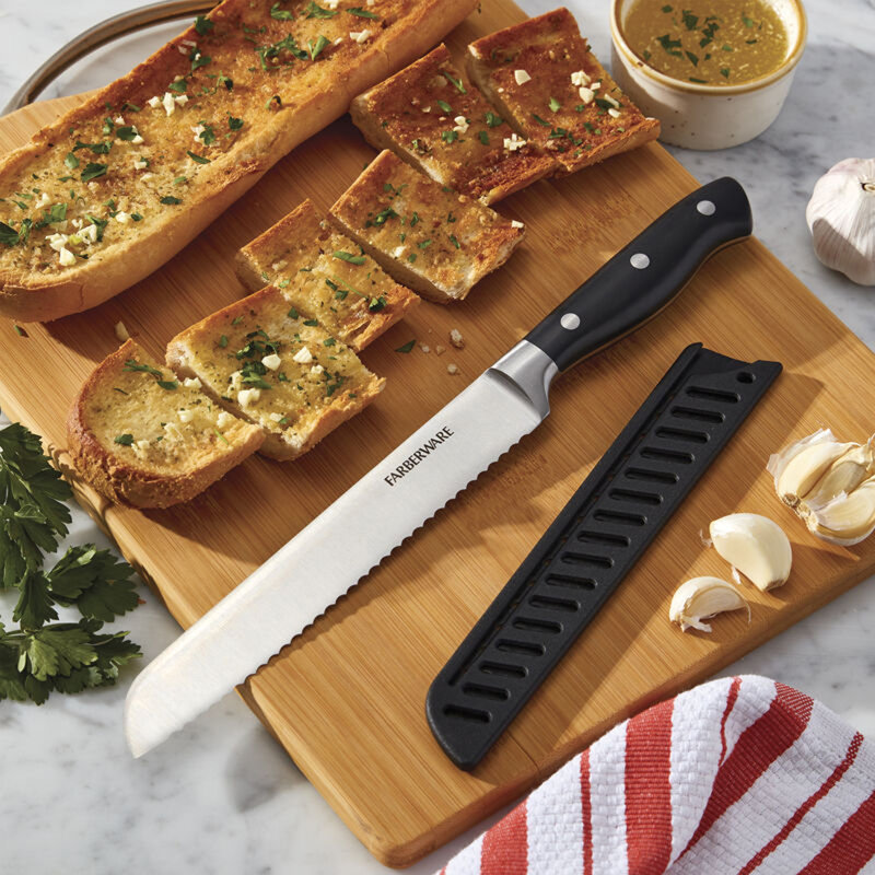 Farberware Triple Rivet Forged Bread Knife with Blade Cover | Wayfair