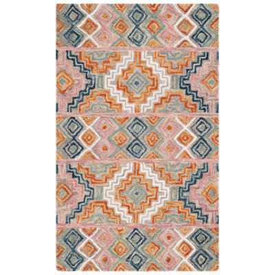 Union Rustic Deyoung Hand Tufted Wool Geometric Rug & Reviews | Wayfair