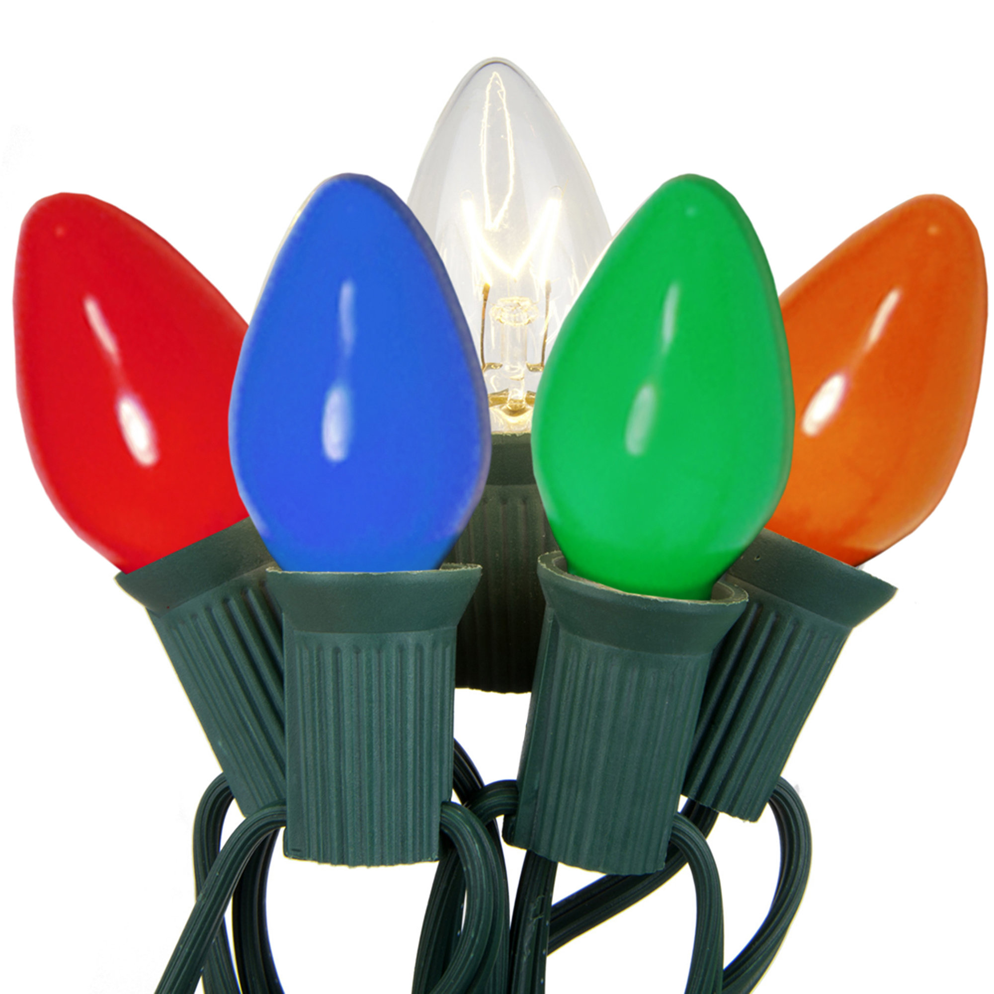 The Holiday Aisle® Electric String Lights with C7- 5-Watt Bulbs ...