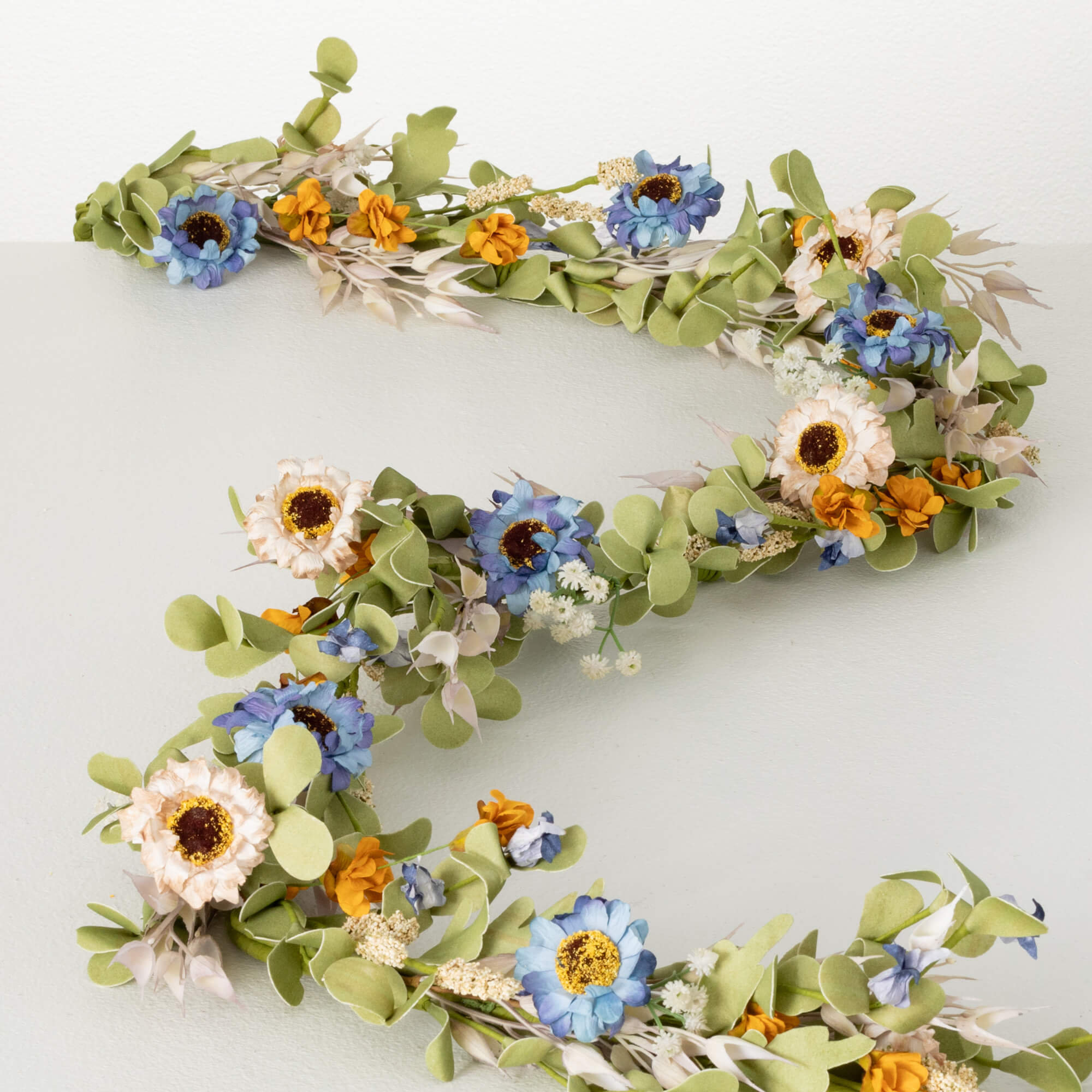 Primrue Rincon 78 in. Faux Wildflower Garland & Reviews | Wayfair